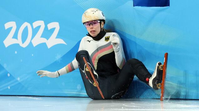 Für Shorttrackerin Anna Seidel geht bei Olympia wieder alles schief ...